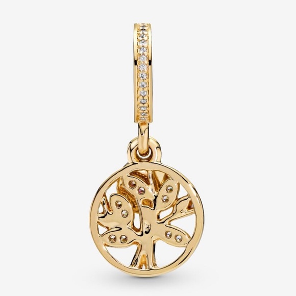 Linx | Jewelry | Gold Family Tree Dangle Charm | Poshmark